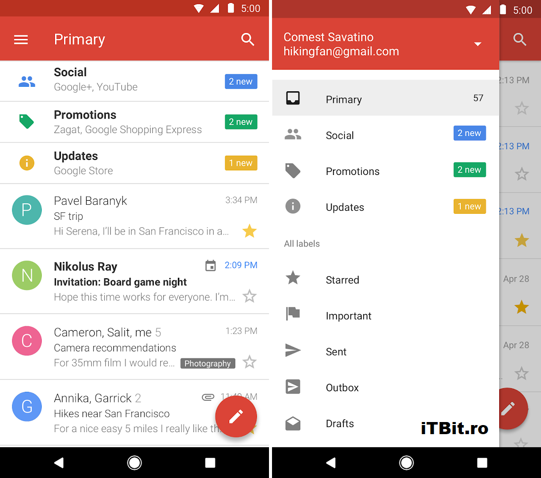 Gmail Go – Aplicatie de mail economa - iTBit
