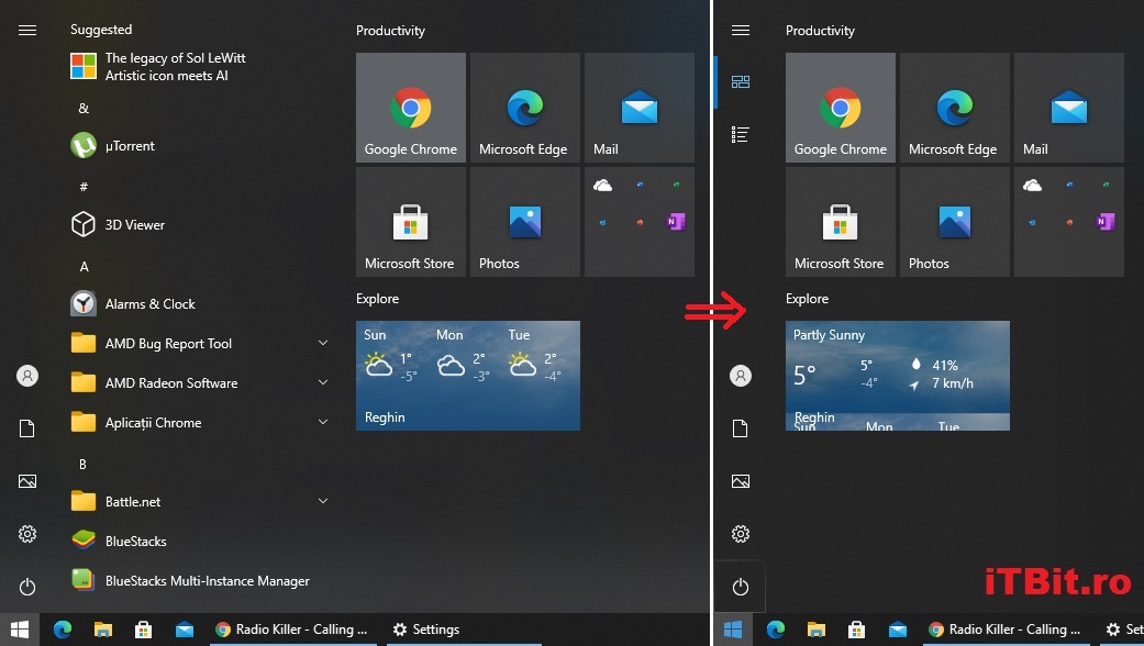 Truc Windows 10 – Simplifica meniul de start – iTBit