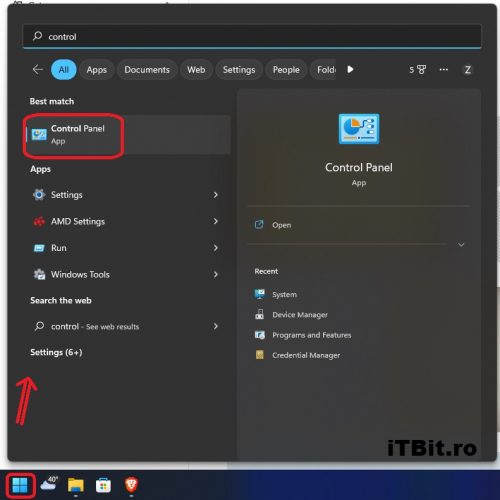 Cum se deschide clasicul panou de control in Windows 11 – iTBit